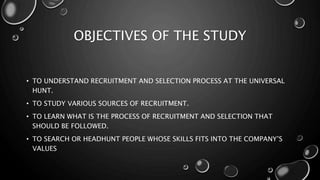 Recruitment & selection process | PPT