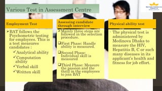 Recruitment & Selection Process in BAT (British American Tobacco) | PPT