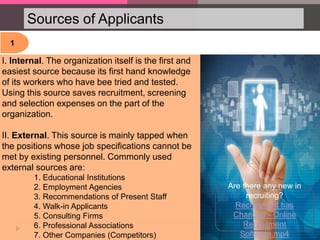 Recruitment, Selection, Promotion | PPTX