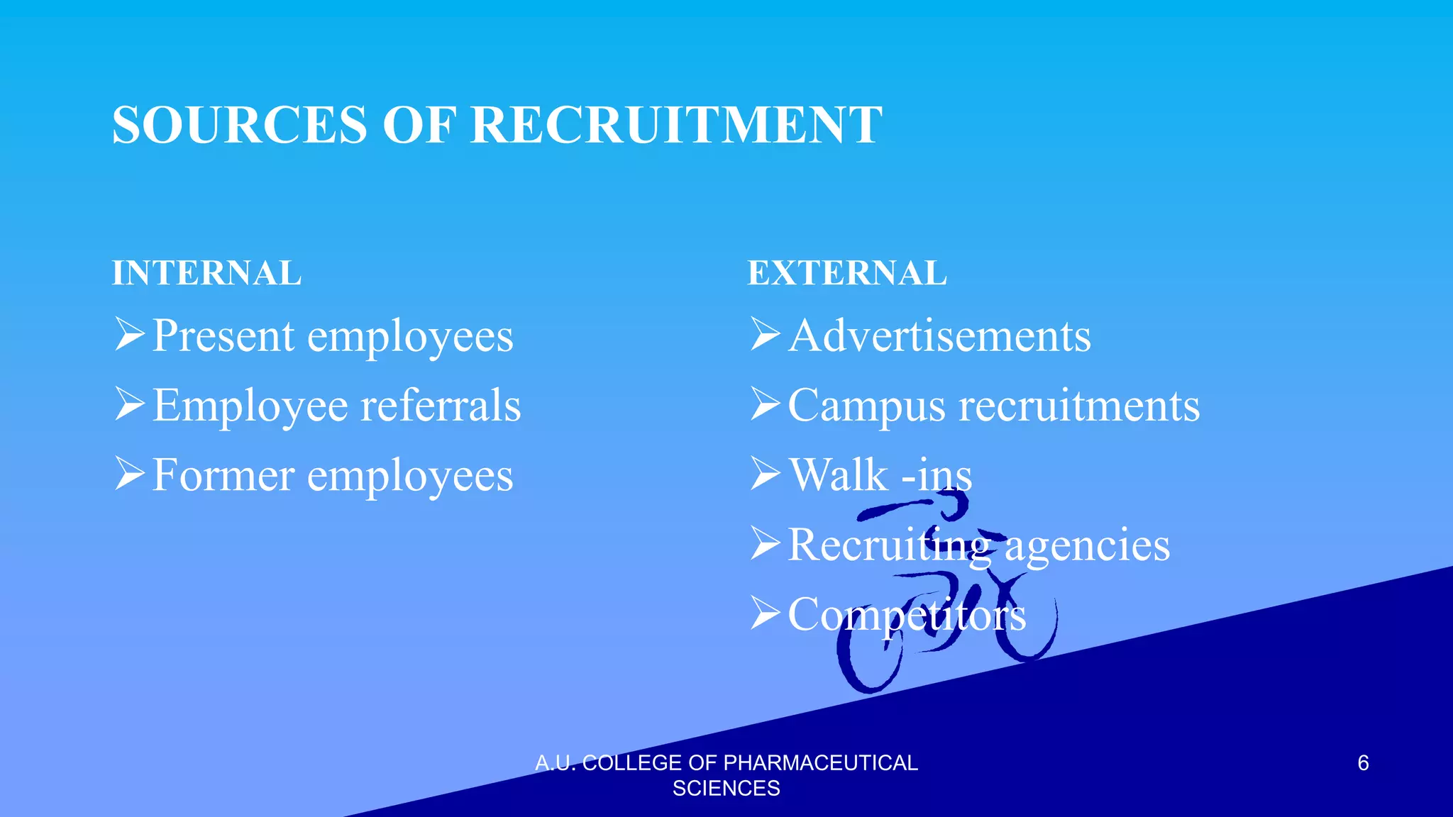 Recruitment selection training and development | PPTX