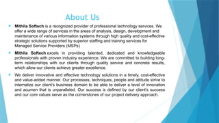 recruitment services mithilasoftech pvt ltd | PPT