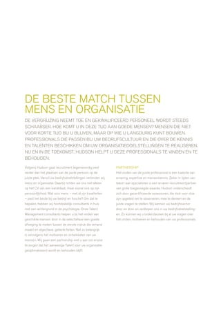 Hudson NL Recruitment solutions | PDF