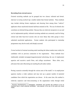 Recruitment strategies managing_effecting_the_recruitment_process | PDF