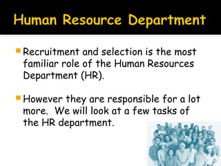 Recruitment, training and human resources for blog | PPT