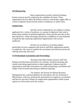 Recruitment with case study on bhel | DOC