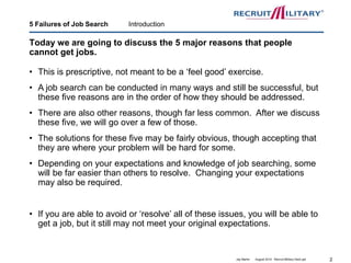 5 Reasons You Can t Get a Job and How to Fix That, with Jay Martin | PPT