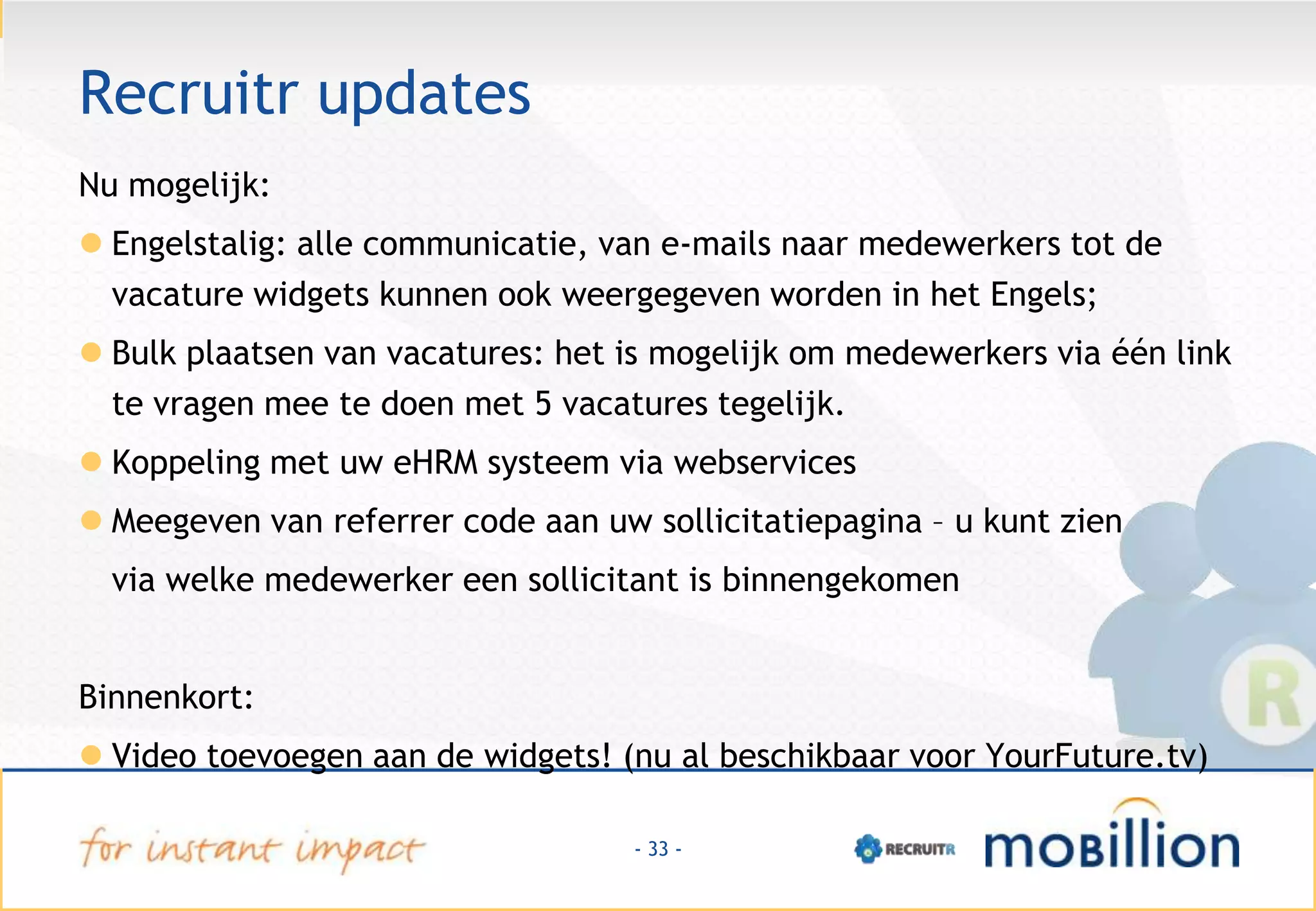 Recruitr presentatie | PPT