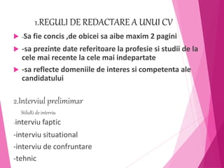 Recrutarea si selectia resurselor umane | PPT | Free Download