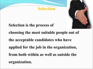 Recrutment & selection | PPT