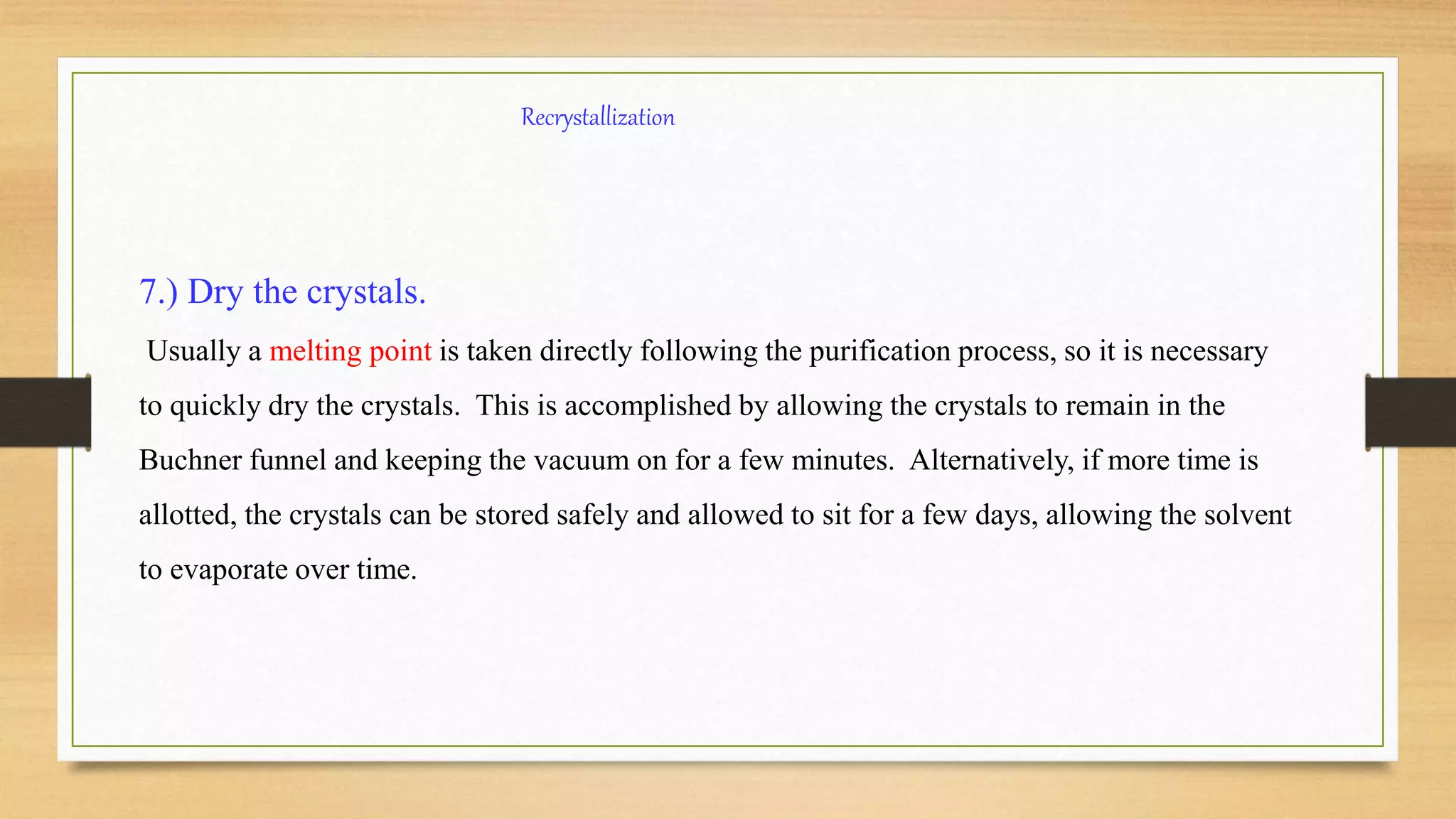 Recrysatlization | PPTX