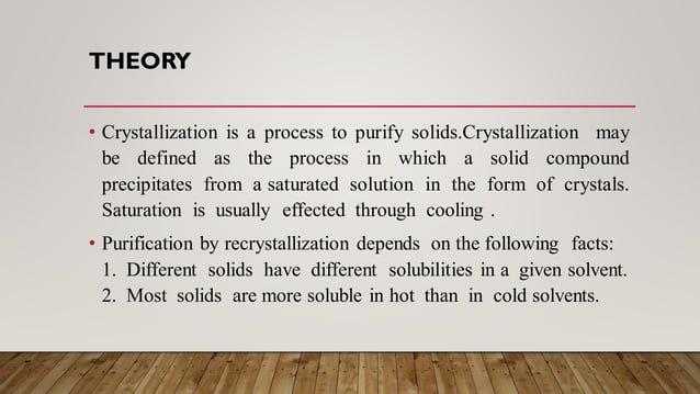Recrystallization | PDF | Chemistry | Science
