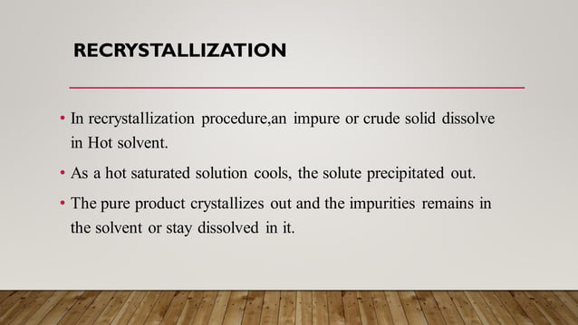 Recrystallization | PPT