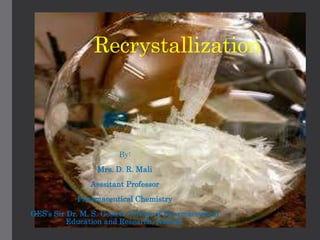 Recrystallization | PPTX