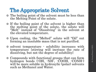 Recrystallization | PPTX