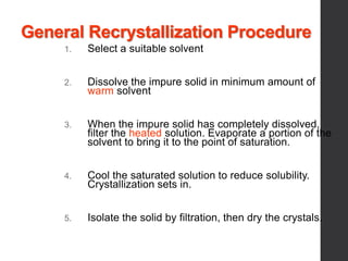 Recrystallization | PPTX
