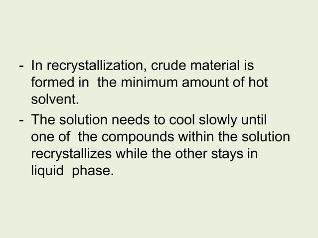 Recrystallization Process Ppt Pptx