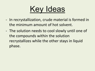 Recrystallization summary | PPTX