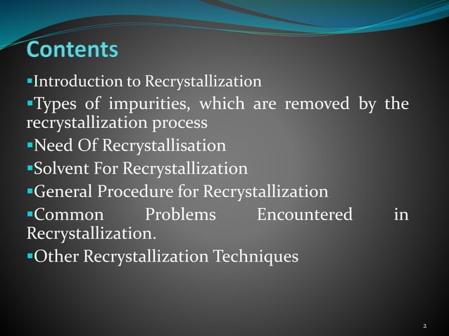 Recrystallization techniques.pptx | Chemistry | Science