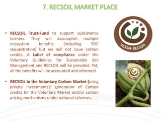 Unlocking the potential of Soil Organic Carbon: RECSOIL, a response for ...