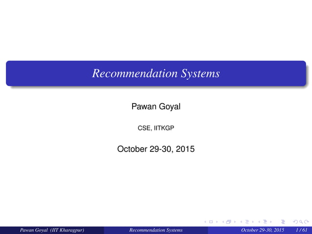 Introduction to recomender systems new content | PDF