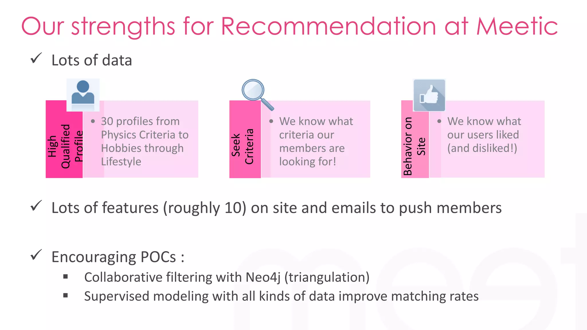 Recommendation @ Meetic | PDF