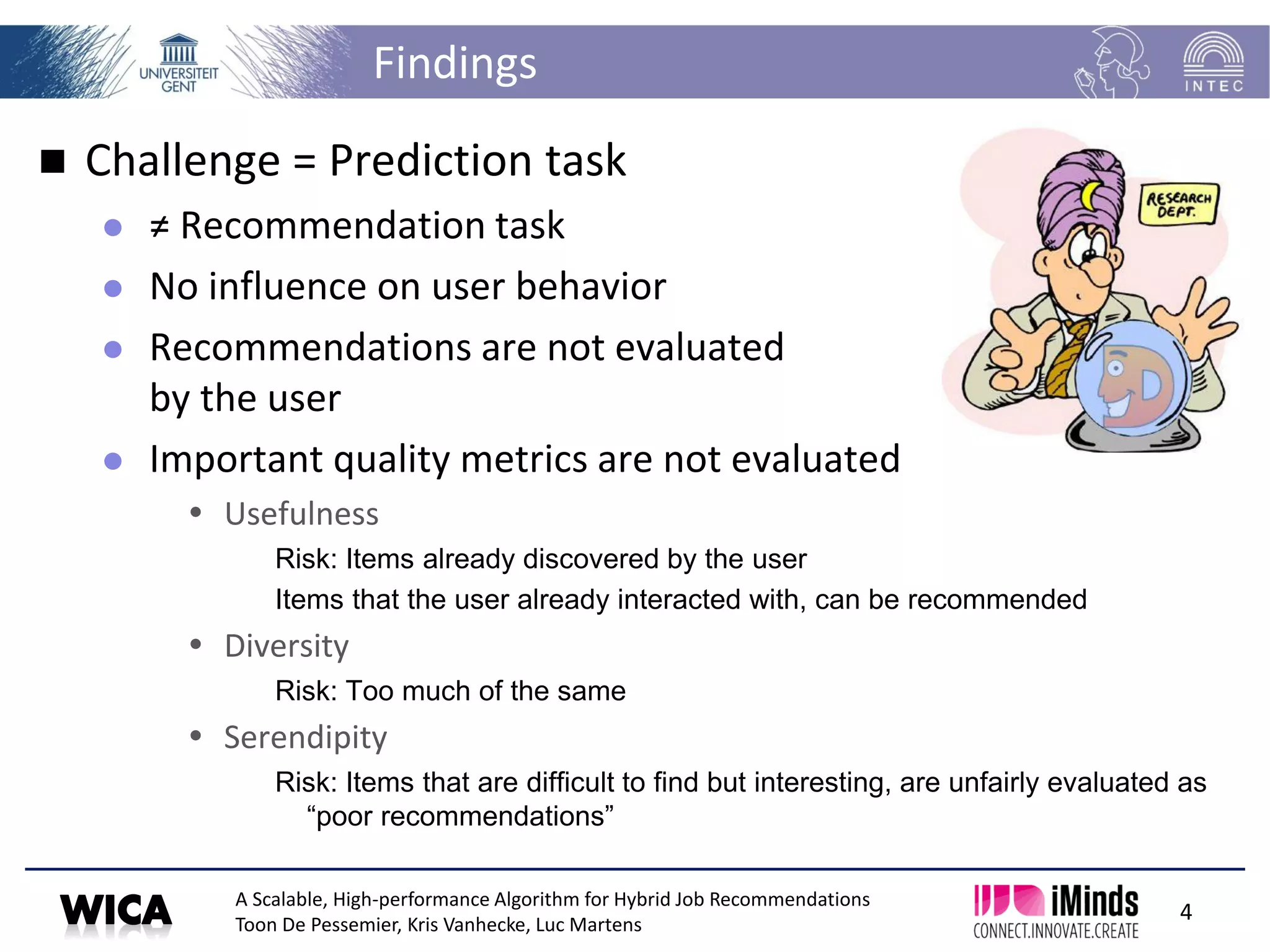 A Scalable, High-performance Algorithm for Hybrid Job Recommendations | PPT