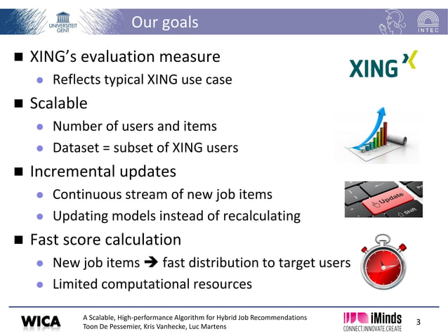 A Scalable, High-performance Algorithm for Hybrid Job Recommendations | PPT