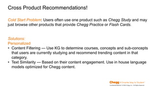 Developing Recommendation System to provide a Personalized Learning experience at Chegg | PPTX