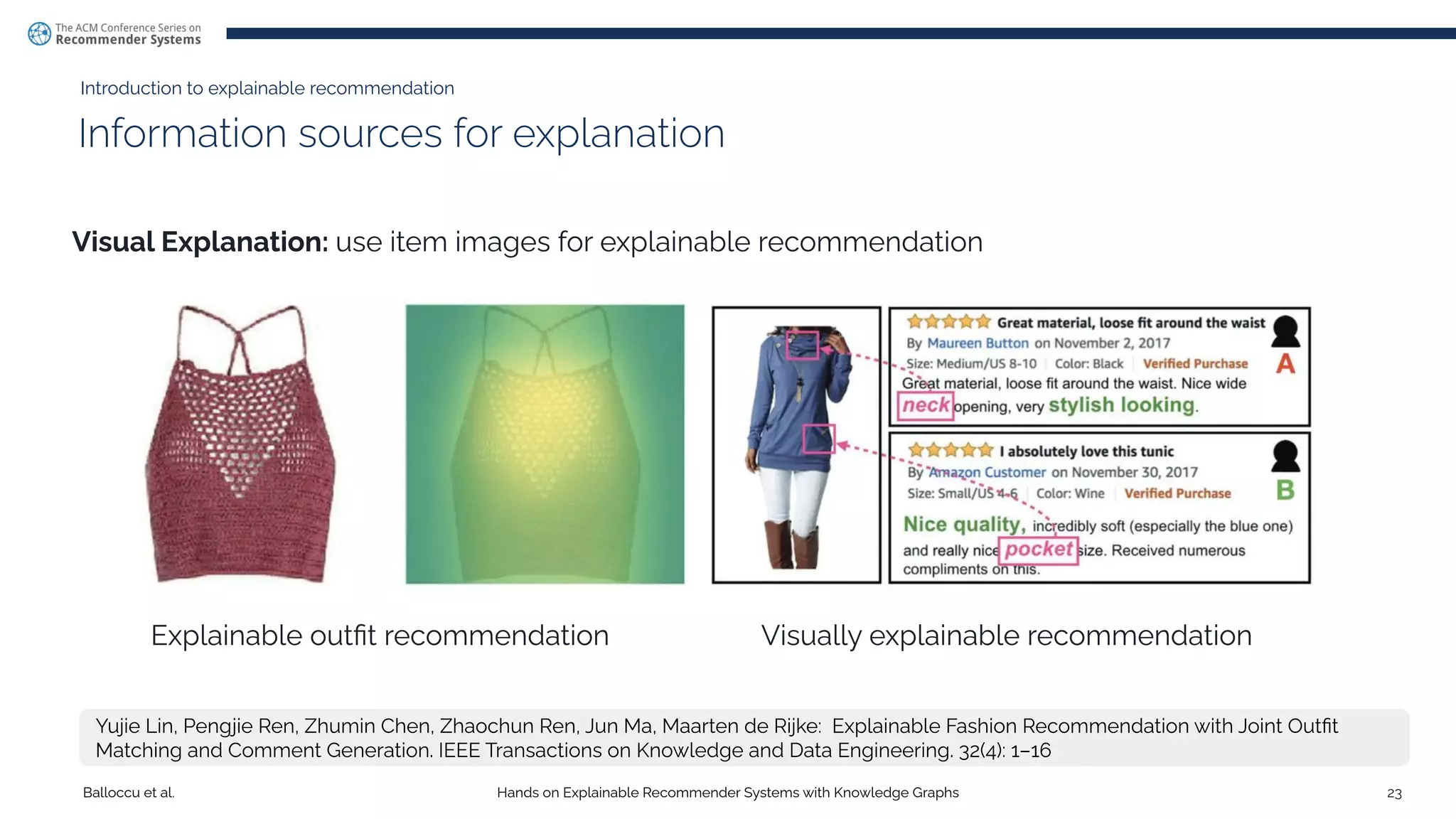 Hands On Explainable Recommender Systems With Knowledge Graphs Recsys22 Pdf Computer