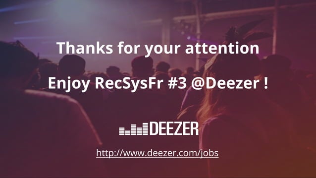 Recommendation @Deezer | PPT