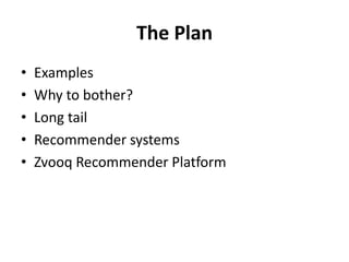 Recommender Systems in a nutshell | PPT