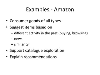 Recommender Systems in a nutshell | PPT