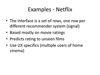 Recommender Systems in a nutshell | PPT