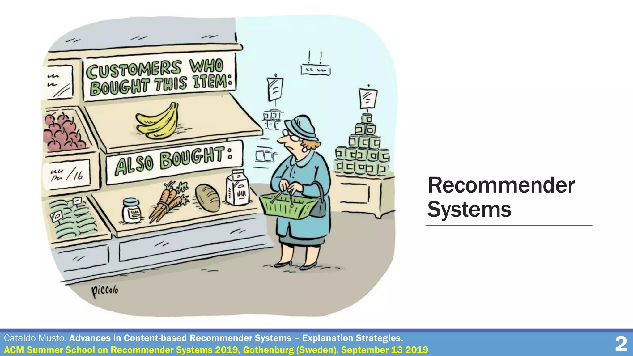 Explanation Strategies - Advances in Content-based Recommender System | PPT