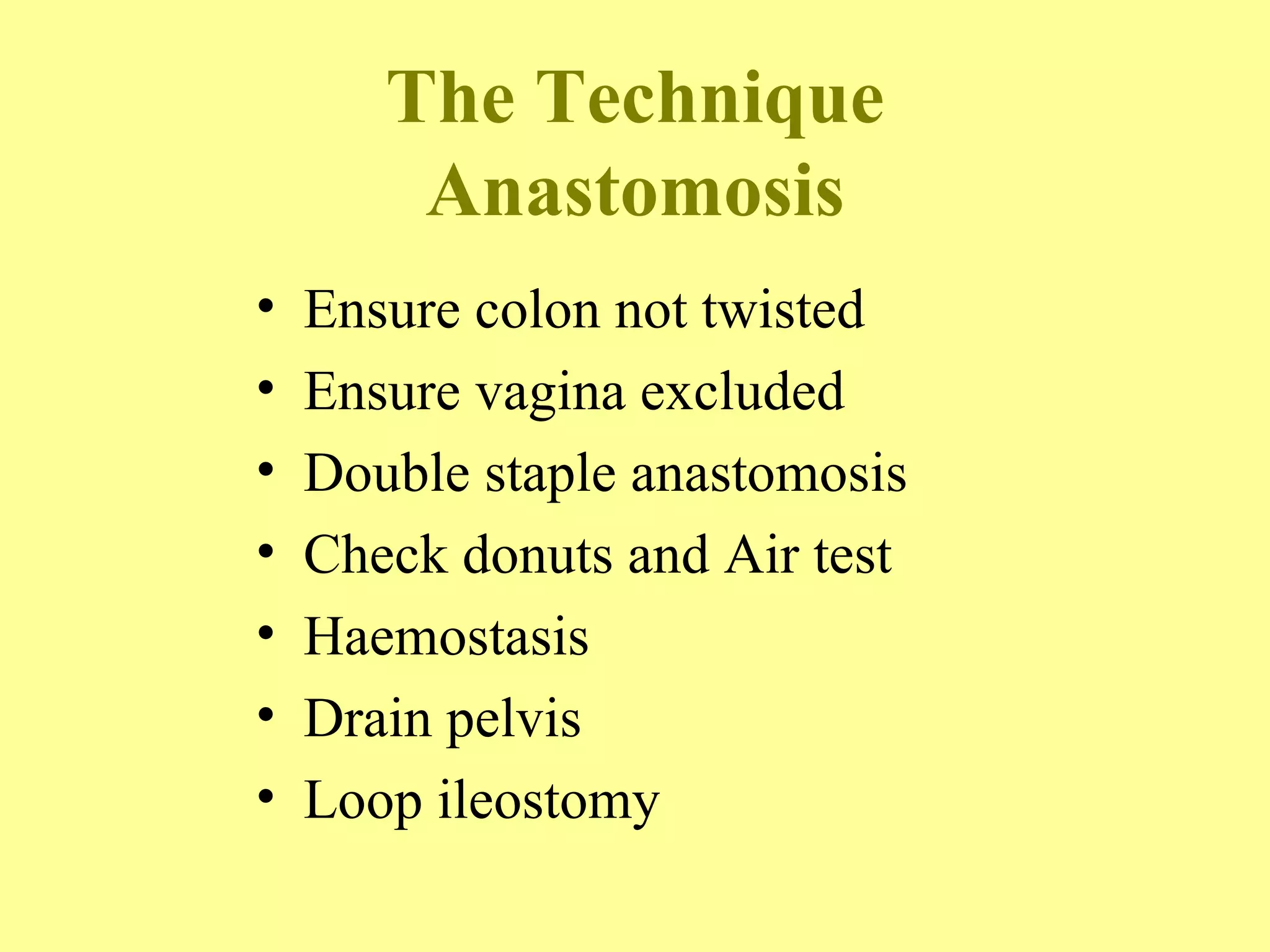 The Surgery for Rectal Cancer | PPT