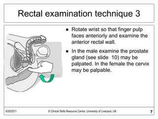 Female Manual Rectal Examination Procedure
