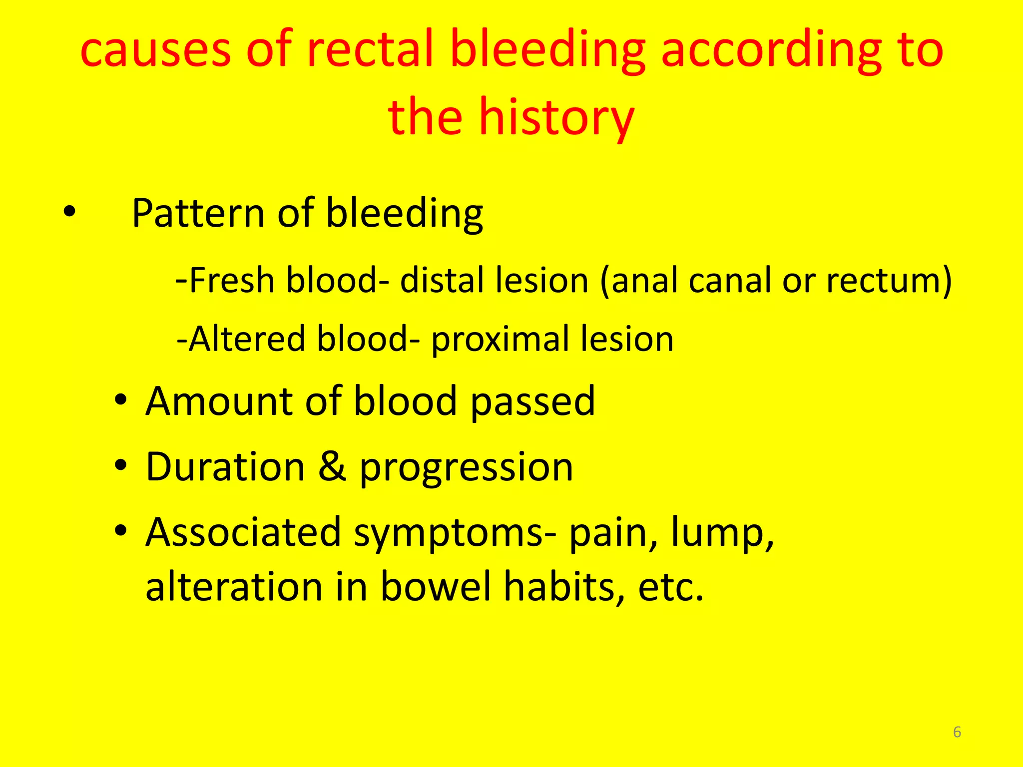 Rectal bleeding | PPTX
