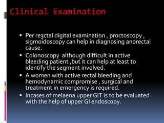 Rectal bleeding during pregnancy | PPTX