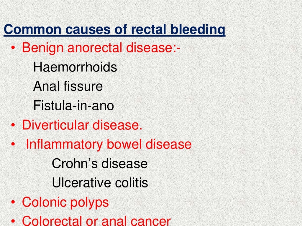 Rectal Bleeding