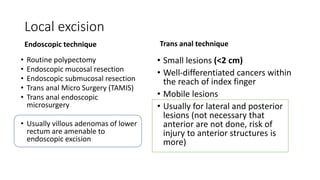 Management and investigations of Rectal cancer | PPT