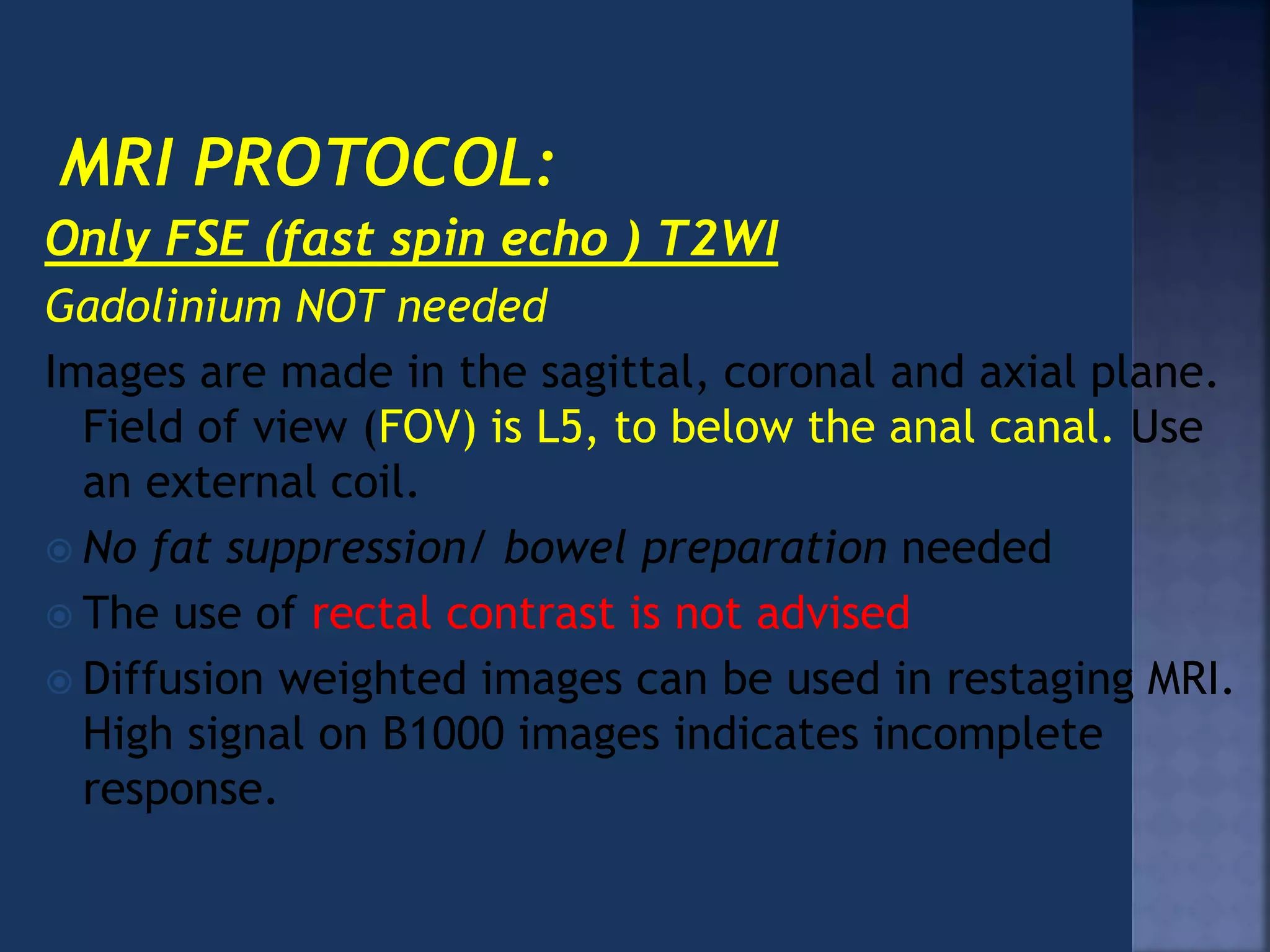 Rectal cancer MRI (for staging of CA rectum), Dr. Adnan Rashid, MD | PPTX