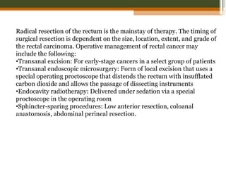 Rectal cancer alex | PPTX