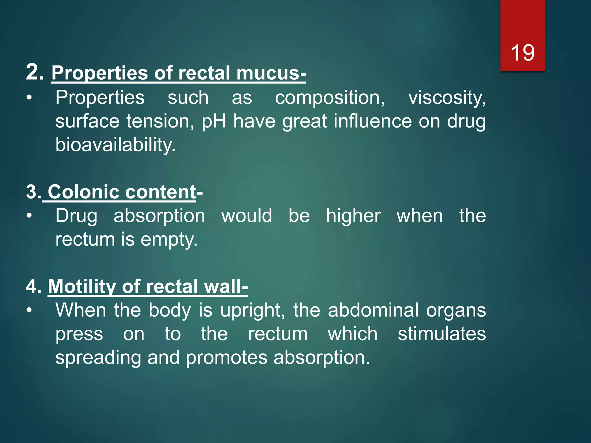 Rectal Drug Delivery Systems | PPTX