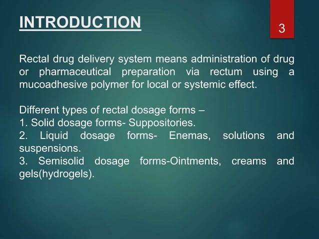 Rectal Drug Delivery Systems | PPTX