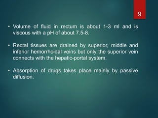 Rectal Drug Delivery Systems | PPTX