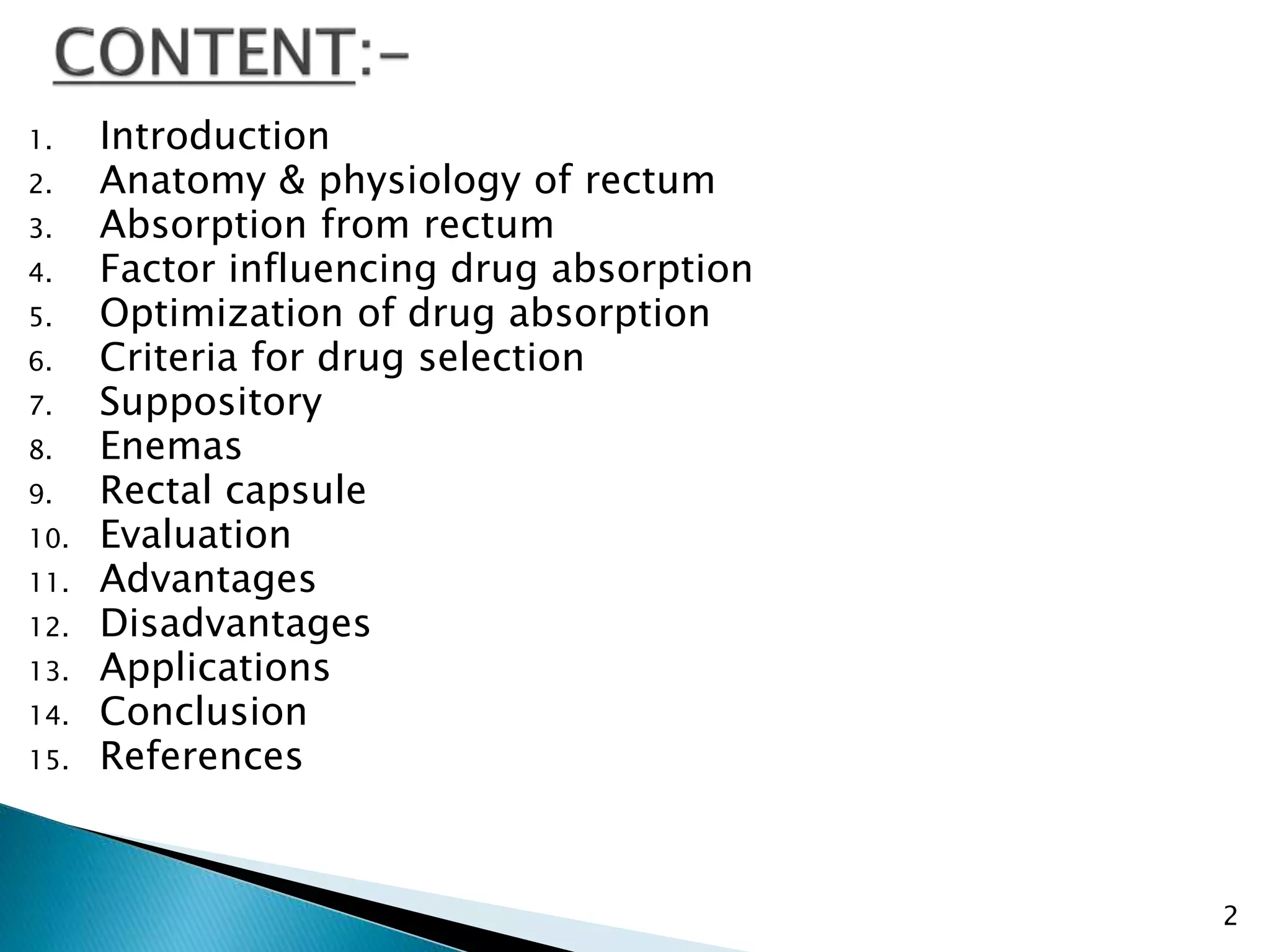 Rectal Drug Delivery System | PPTX