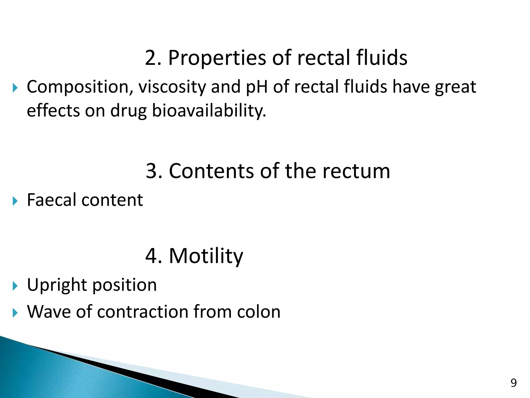 Rectal Drug Delivery System | PPTX