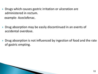 Rectal Drug Delivery System | PPTX