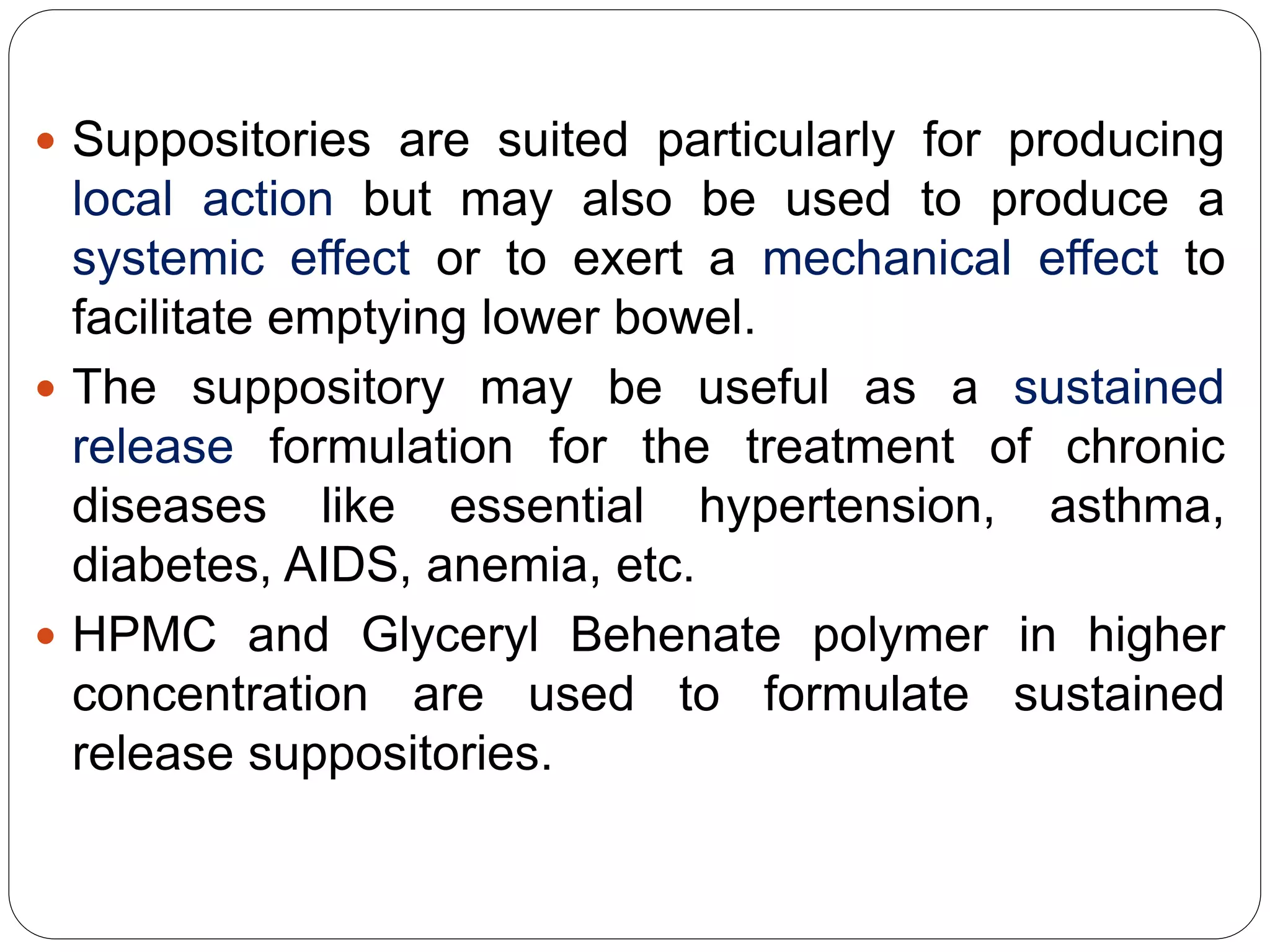 Rectal drug delivery systems | PPTX
