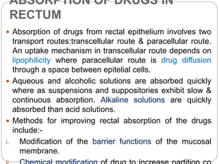 Rectal drug delivery systems | PPTX